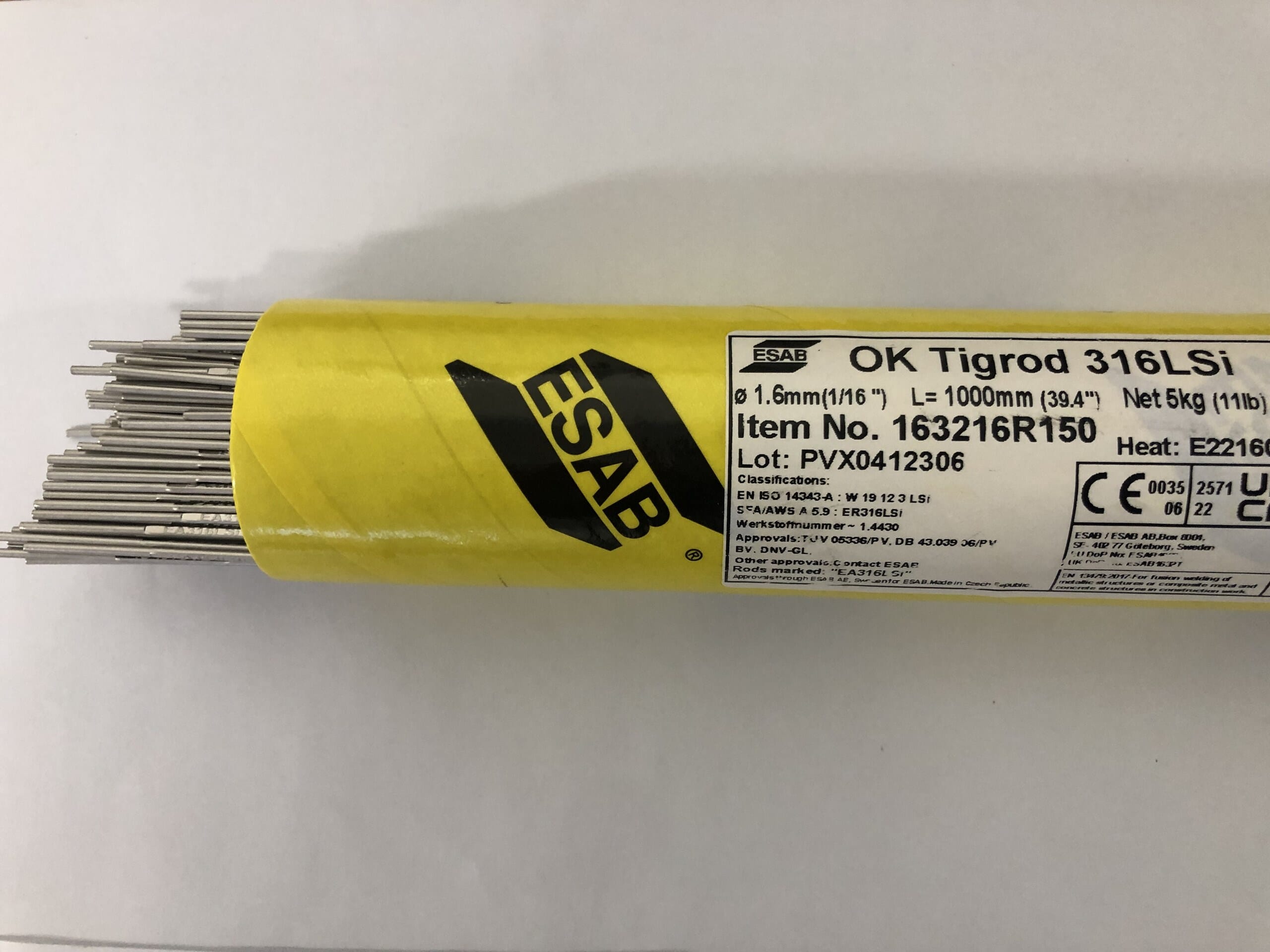 Tig tråd LNT 316 LSI 1,6mmx1000mm 10stk - TOOLFARM