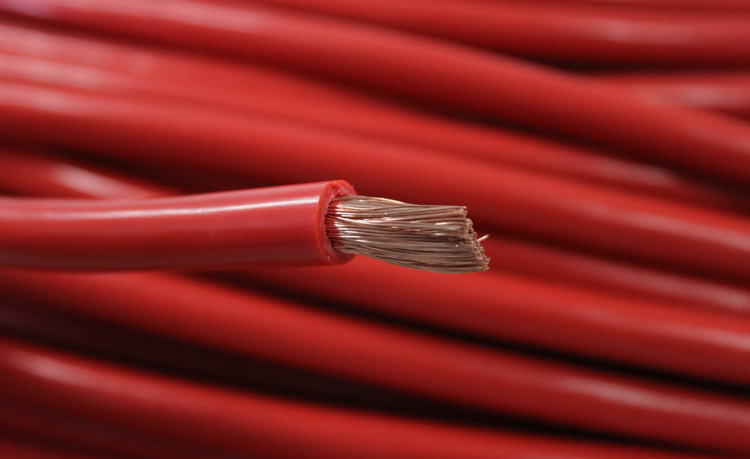 Batteri/vinsj kabel 25mm2 rød - TOOLFARM